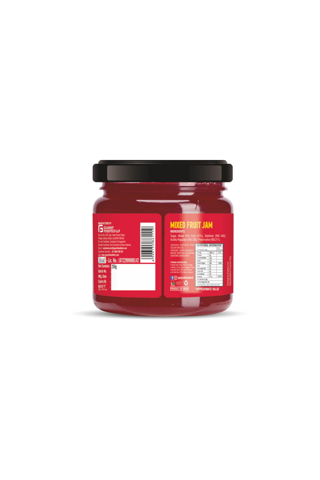 Mixed Fruit Jam 250G - Sunshine